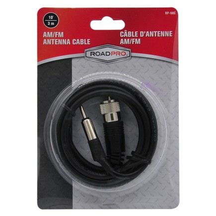 Roadpro RP-100C Antenna Cable Am/Fm Coaxial, 10 Ft., With Pl 259 To ...
