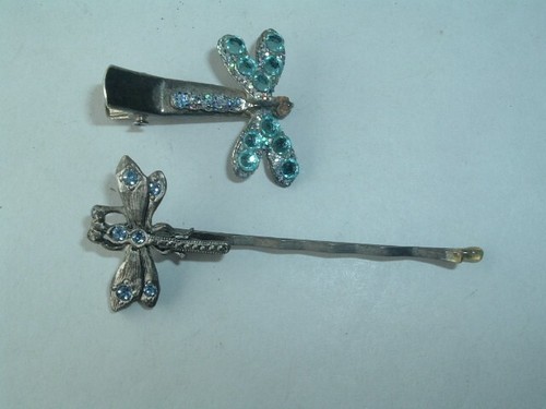 VINTAGE DRAGON FLY SMALL HAIR CLIP & BOBBY PIN BARRETTES | eBay