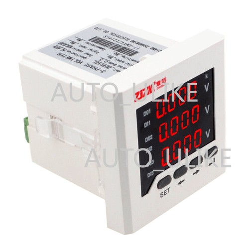 Intelligent Digital Display Voltmeter Three-phase AC Voltage Meter ...