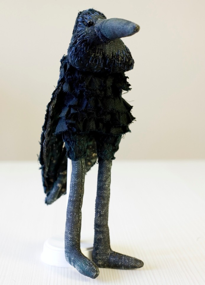 CORBIE by KTZAY toy crow huginn muninn Odins Crows | eBay