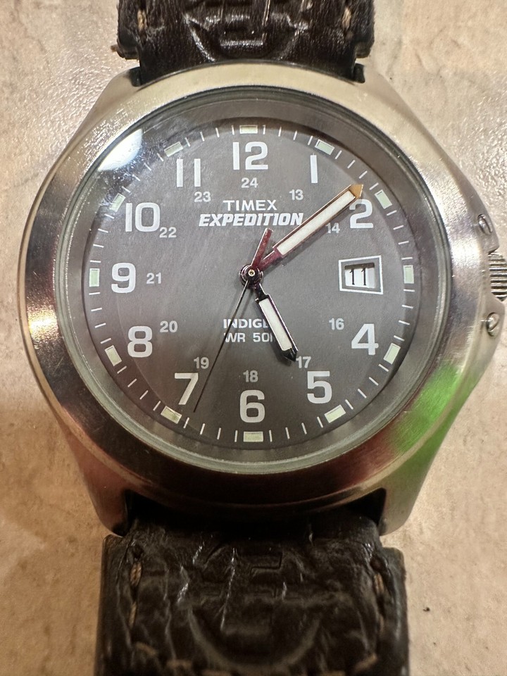 Timex Expedition Indiglo WR50M Watch cr2016 | eBay