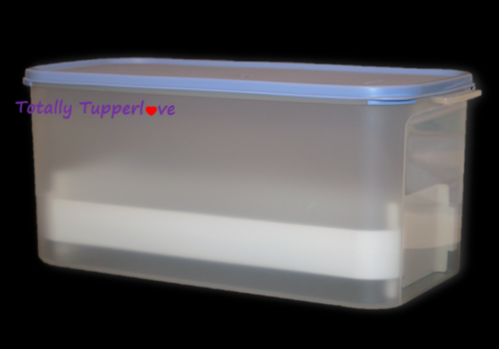 Tupperware #3 Rectangle Modular Mates Long Large 38 Cups Container Blue ...