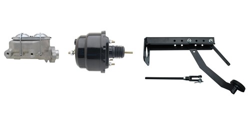 Under Dash Pedal, 7" Dual Brake Booster, 1" Bore Master Cylinder | eBay