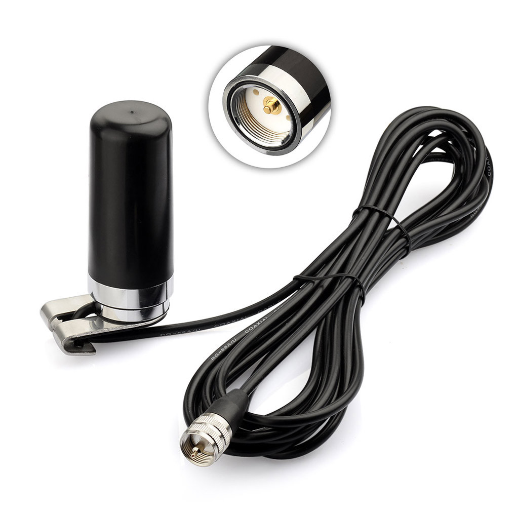 VHF UHF 143/430MHz Ham Amateur Two Way Radio Clamp Bracket NMO Mount ...