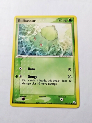 Pokémon TCG Bulbasaur EX FireRed & LeafGreen 55 Regular Common ...