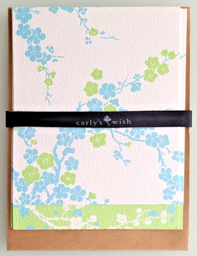 Carly's Wish Supporting Health for Women Set of 4 Blank Note Cards w ...