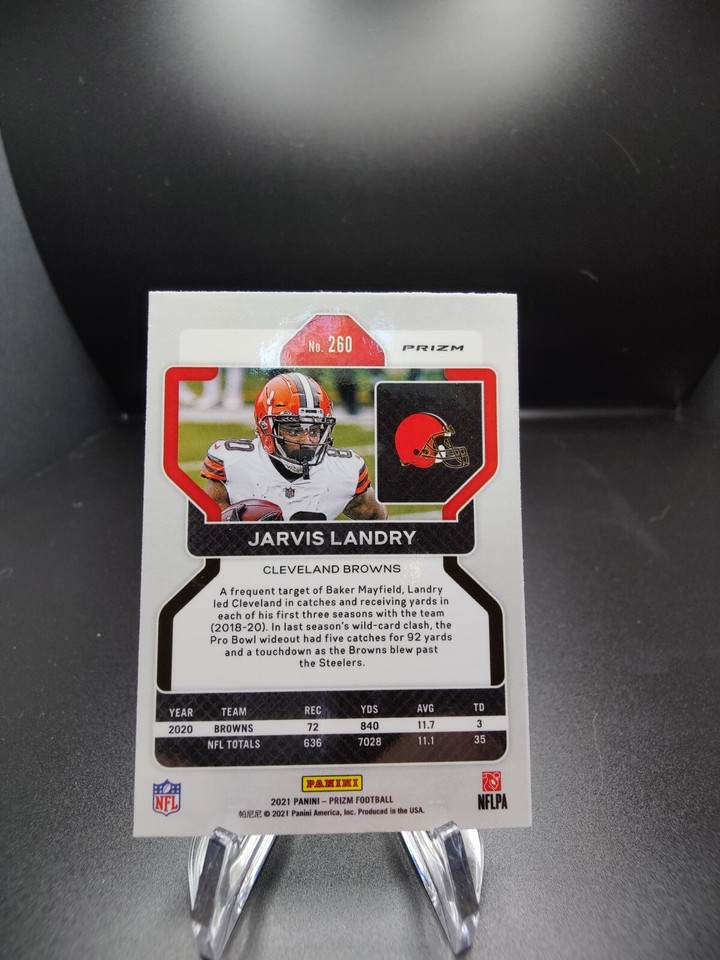 2021 Panini Prism Jarvis Landry Orange Disco | eBay