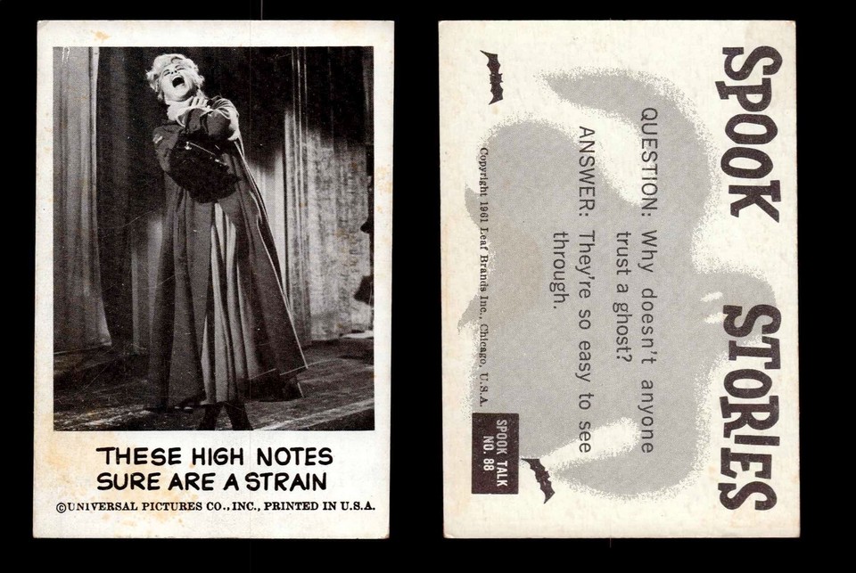 1961 Spook Stories Series 2 Leaf Vintage Trading Cards You Pick Singles ...