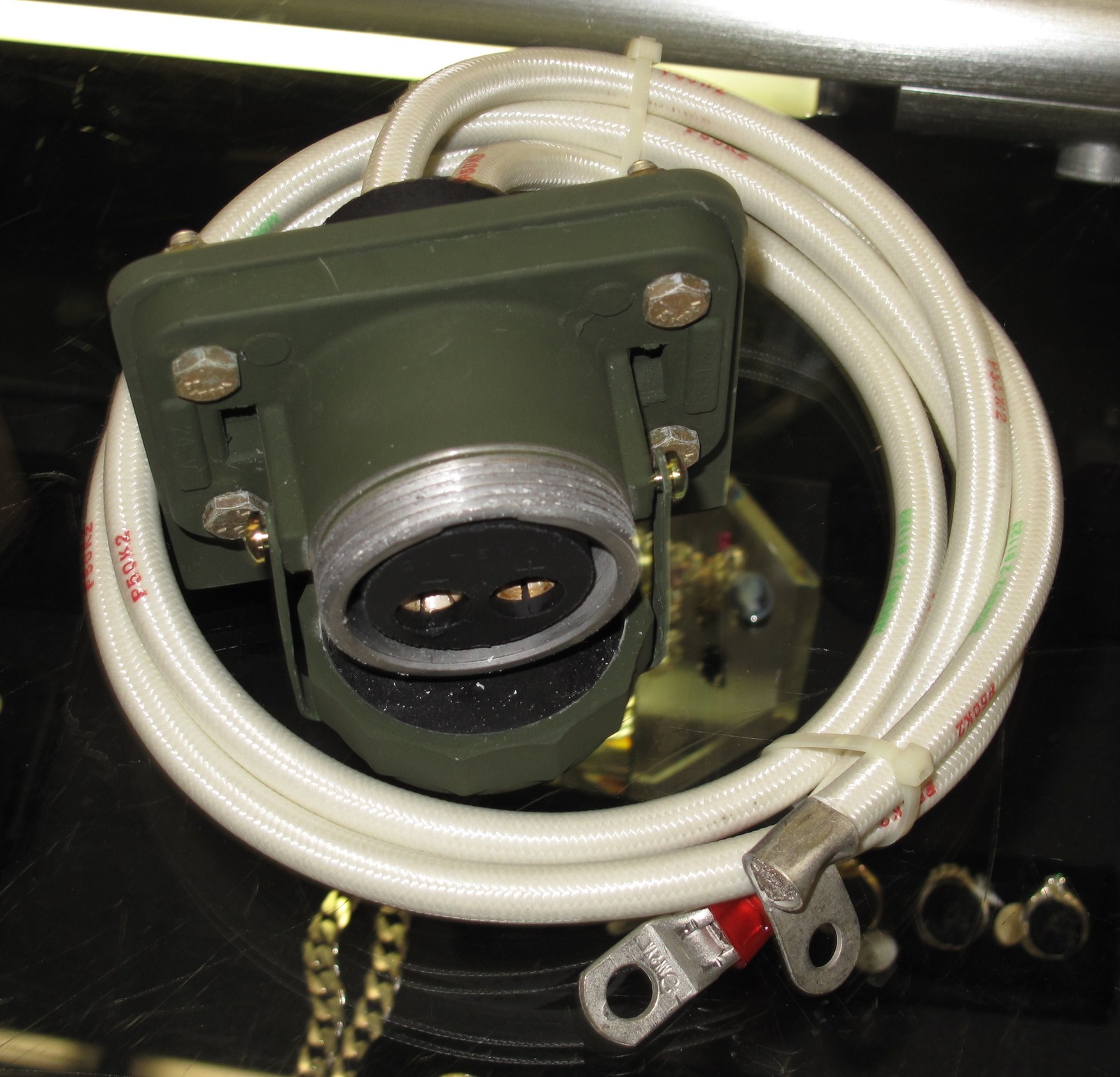 MILITARY MEP-002A MEP-003A GENERATOR 2 PIN SLAVE PORT PLUG RECEPTACLE ...