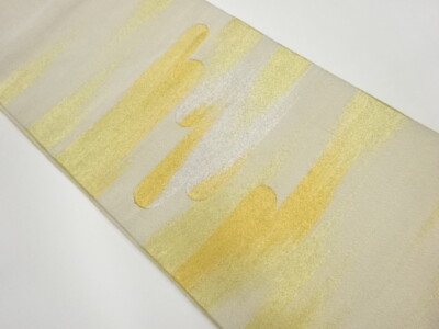 7029580: JAPANESE KIMONO / VINTAGE FUKURO OBI / WOVEN EGASUMI PATTERN ...