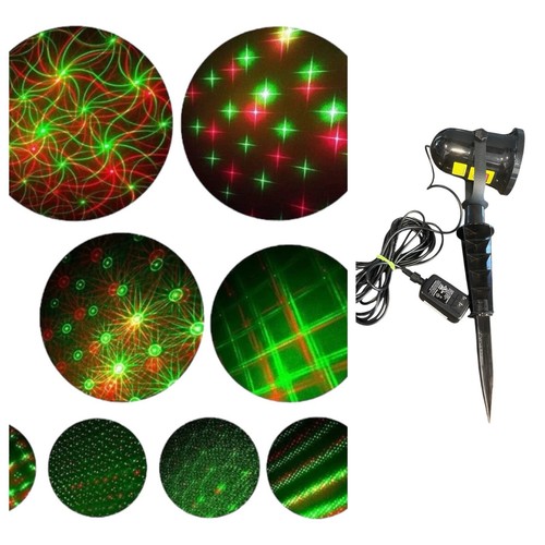 Show Lights Multi-Function Red & Green Laser Christmas Holiday Indoor ...