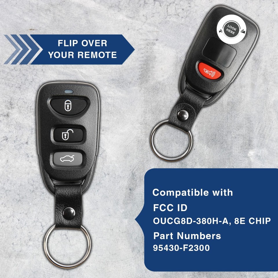 Key Fob Remote for 2016-2020 Hyundai Elantra (OSLOKA-423T, 95430-F2300 ...