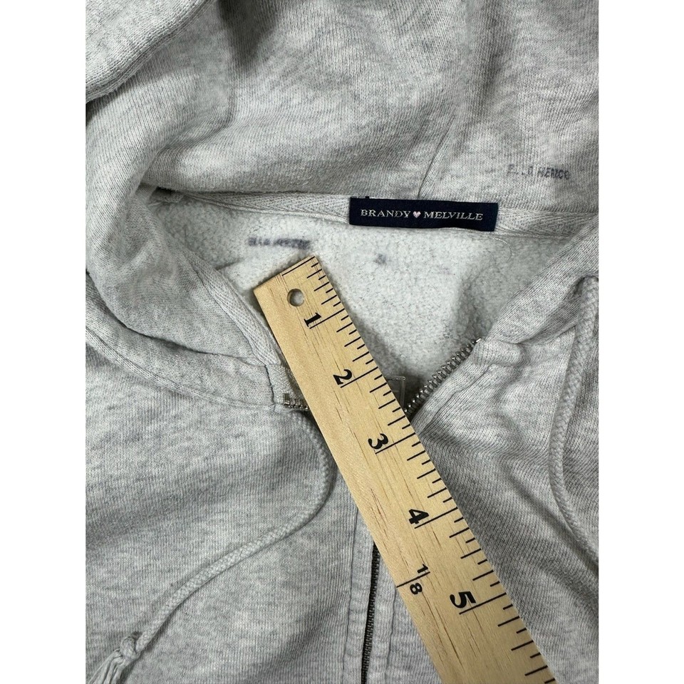Brandy Melville Gray Zip Up Sweater | eBay UK