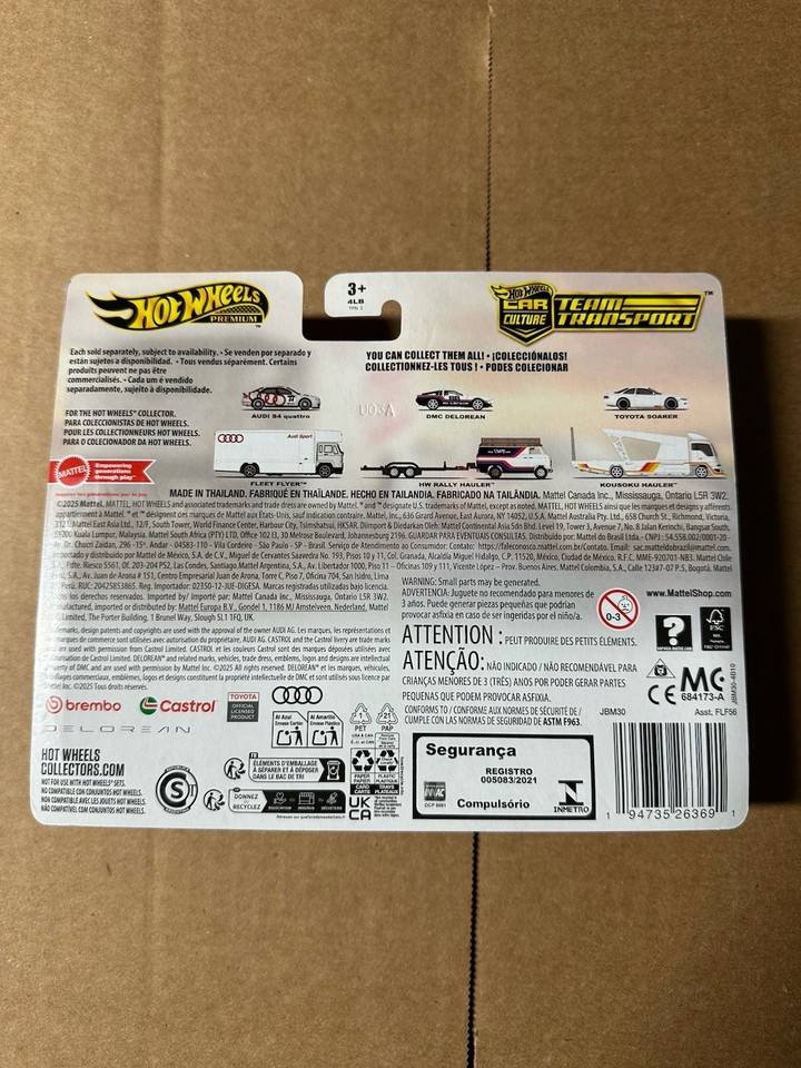 2025 Hot Wheels Audi S4 Quattro Fleet Flyer Premium Team Transport USA ...