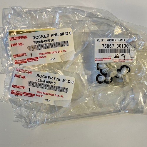 GENUINE TOYOTA 9x-Rocker Panel Molding Clip #7586730130 2x-Protector ...