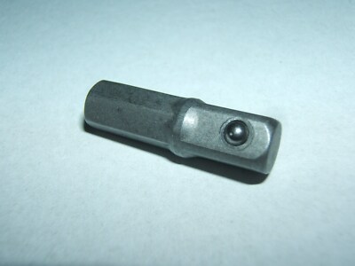 ¼" HEX MALE to 1/4" SQUARE DRIVE MALE DRILL ADAPTER COUPLER CONVERTER ...