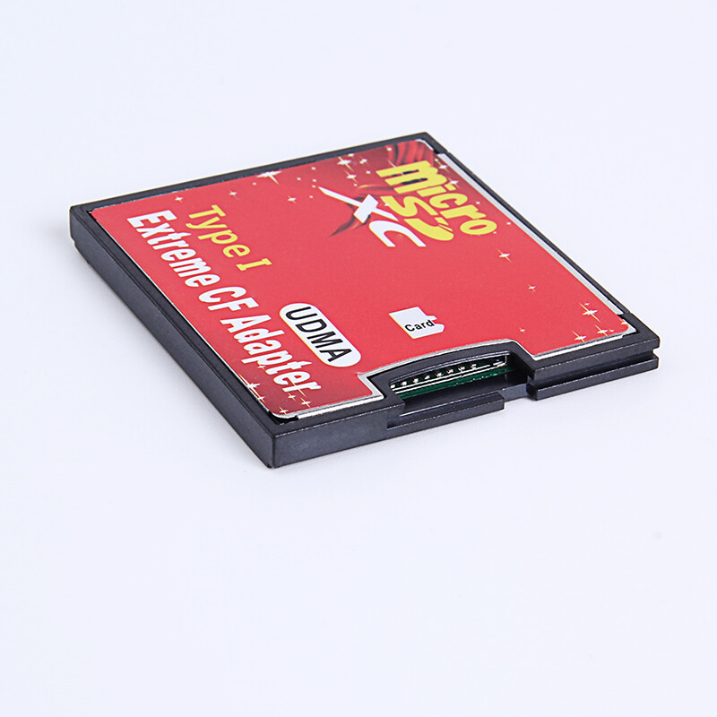 Dual 2 port Micro SD SDHC to Compact Flash CF 1 Type I Card Adapter ...