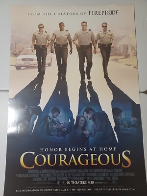 2011 Courageous Double Sided Original Theatre Movie Poster 27" x 40 ...