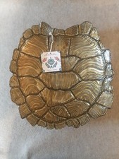 Threshold Brass Gold Turtle Shell Decorative Tray Wall Adornment or ...