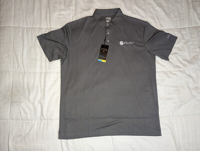 New Callaway Opti Dri Mens Large Golf Gray Short Sleeve Polo Shirt DJO ...