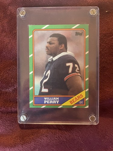 1986 Topps William Perry Rookie Card #20 Chicago Bears HOF - Near Mint ...