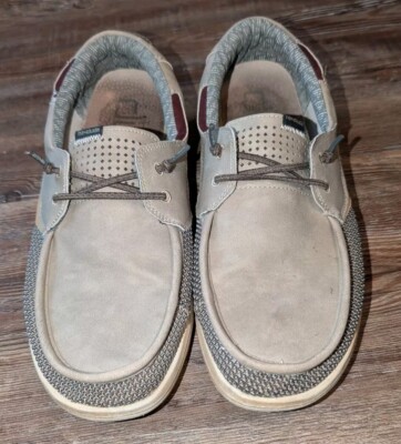 Hey Dude Welsh Grip Sand mens slip on boat shoes size 13 | eBay