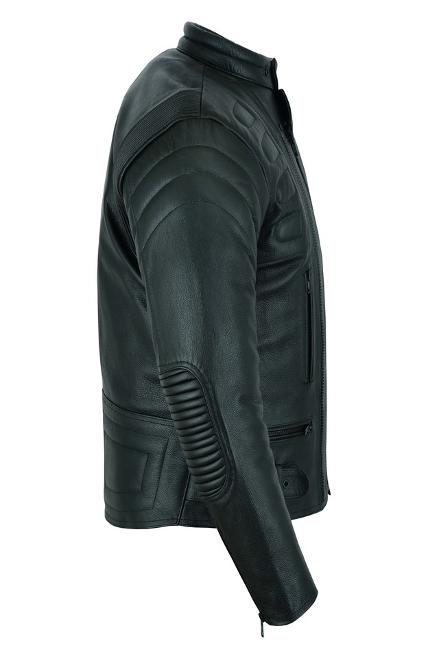 Motorcycle Leather Jacket Biker Motorbike Touring Cruiser With Genuine ...