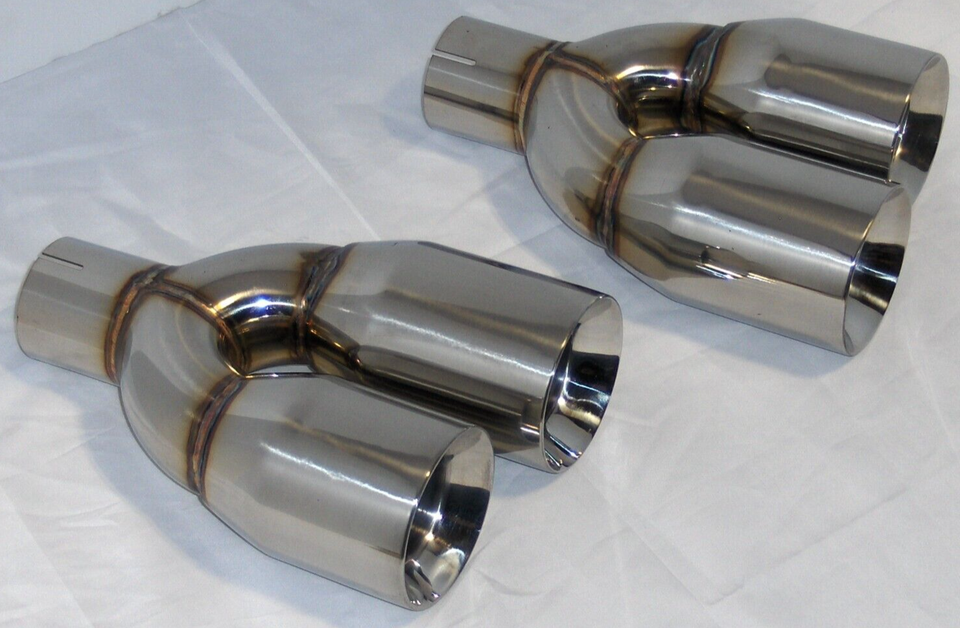 Polished Stainless Axle Back Muffler Exhaust for Subaru WRX & STi 2015 ...