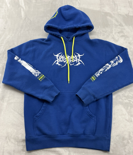Polyphia Hooded Men Large Blue Fleece Graphic Print Sweatshirt by ...