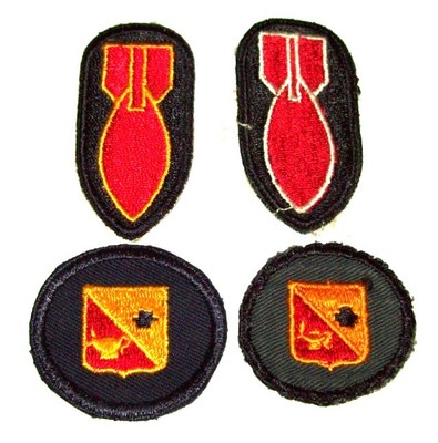ORIGINAL CUT-EDGE WW2 BOMB DISPOSAL & ORDNANCE OCS PATCHES LOT (ONE ...