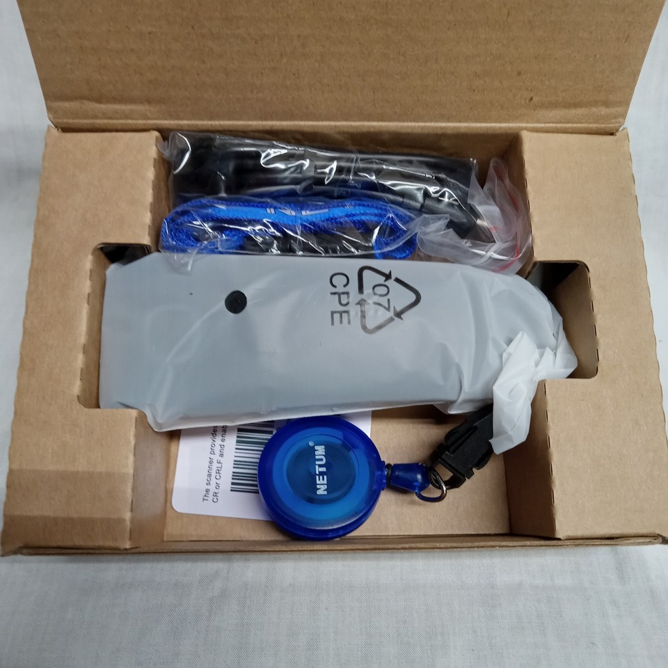 NETUM QR Code Scanner, Mini Barcode Scanner Bluetooth Small Portable ...