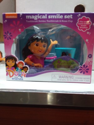 NEW Dora the Explorer Friends Magical Smile Set: Toothbrush, Holder ...