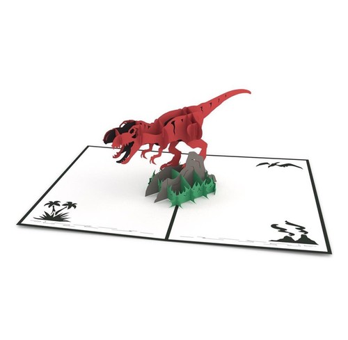 Lovepop 3D Greeting Card Boys T-Rex Birthday Congratulation Card Pop-up ...