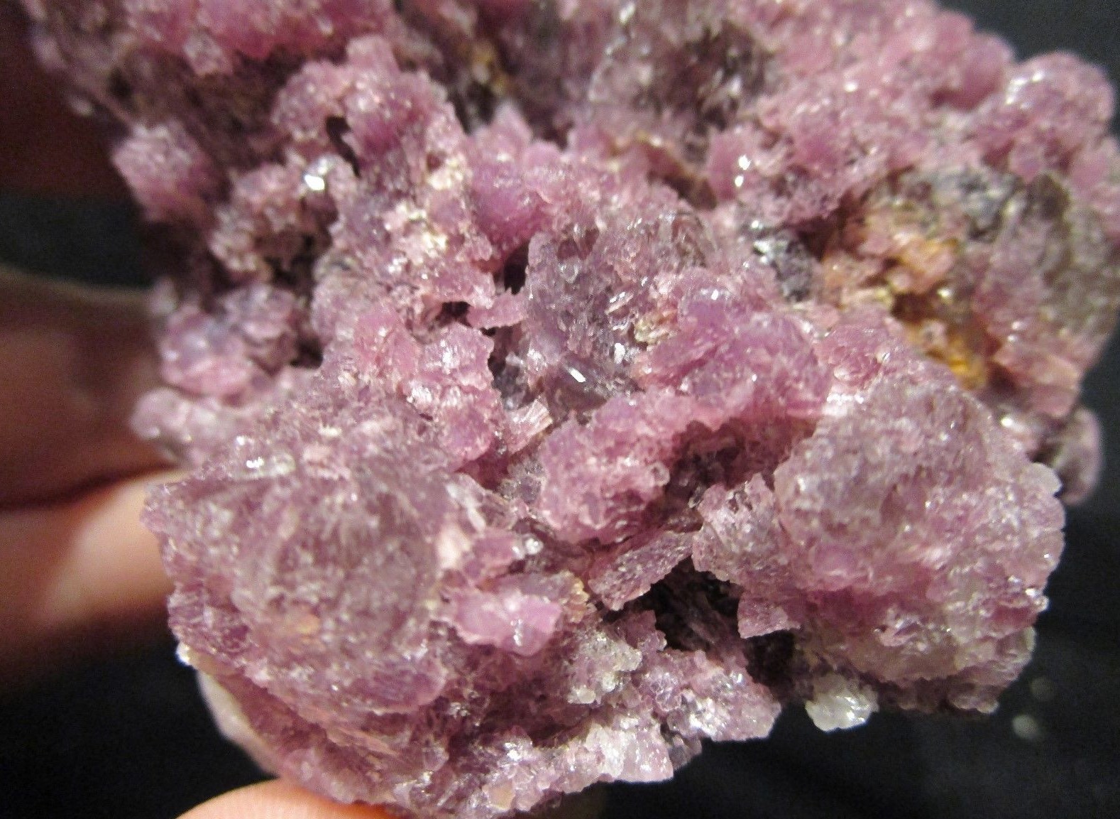 Lavender Lepidolite Intergrown with Gemmy Quartz Crystals | eBay