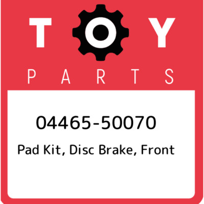 04465-50070 Toyota Pad kit, disc brake, front 0446550070, New Genuine ...