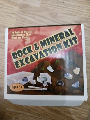 Rock And Mineral Excavation Kit With Digging Kit 10 Different Samples ...
