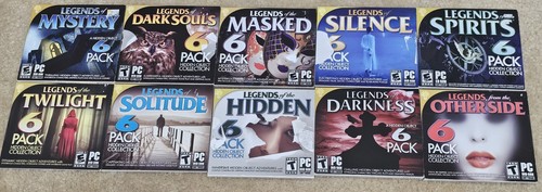 Legends Hidden Object Game Lot Of 10 PC DVD-ROM Pre-owned 60 Games ...