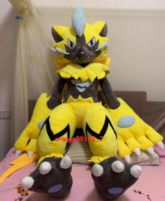 Giant Anime Plush Doll Cover Zeraora Cinderace Skin Pillow Case Toys ...