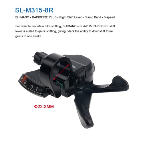 Shimano Altus SL-M315 Rapidfire+ 3x7 / 3x8 Speed Trigger Shifter | eBay