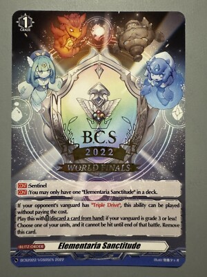 CARDFIGHT VANGUARD ELEMENTARIA SANCTITUDE BCS WORLD FINALS 2022 BCS2022 ...