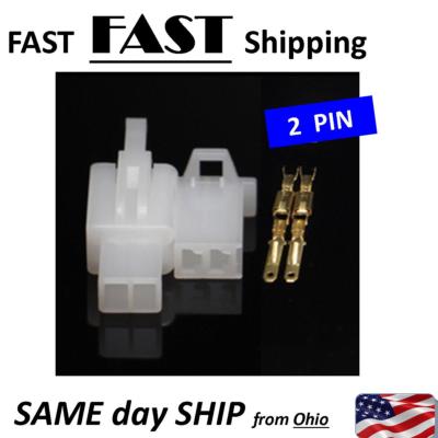 2.8mm Electrical wire Connector 2P Male Female Motorcycle terminal plug ...