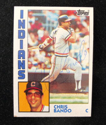 CHRIS BANDO 1983 TOPPS AUTOGRAPHED SIGNED AUTO BASEBALL CARD 431 ...