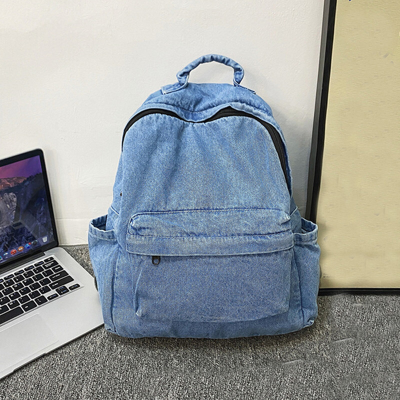 Casual Womens Denim Backpack School Bookbag Satchels Japanese Shoulder ...