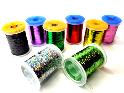 FLY TYING TINSEL - 8 COLORS - 0.3mm - 150 yds. - Flat Mylar - Fly Tying ...
