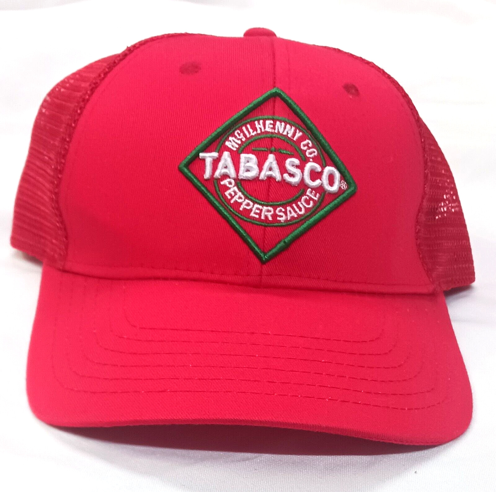 TABASCO BRAND PEPPER SAUCE RAISED LETTER BASEBALL HAT… - Gem