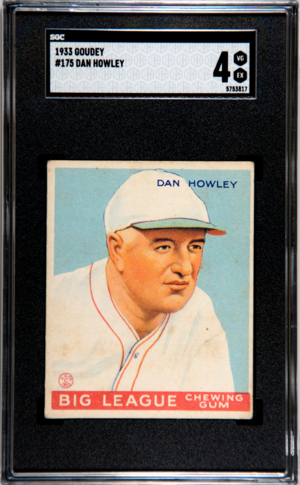 1933 Goudey Dan Howley #175 SGC 4 | eBay