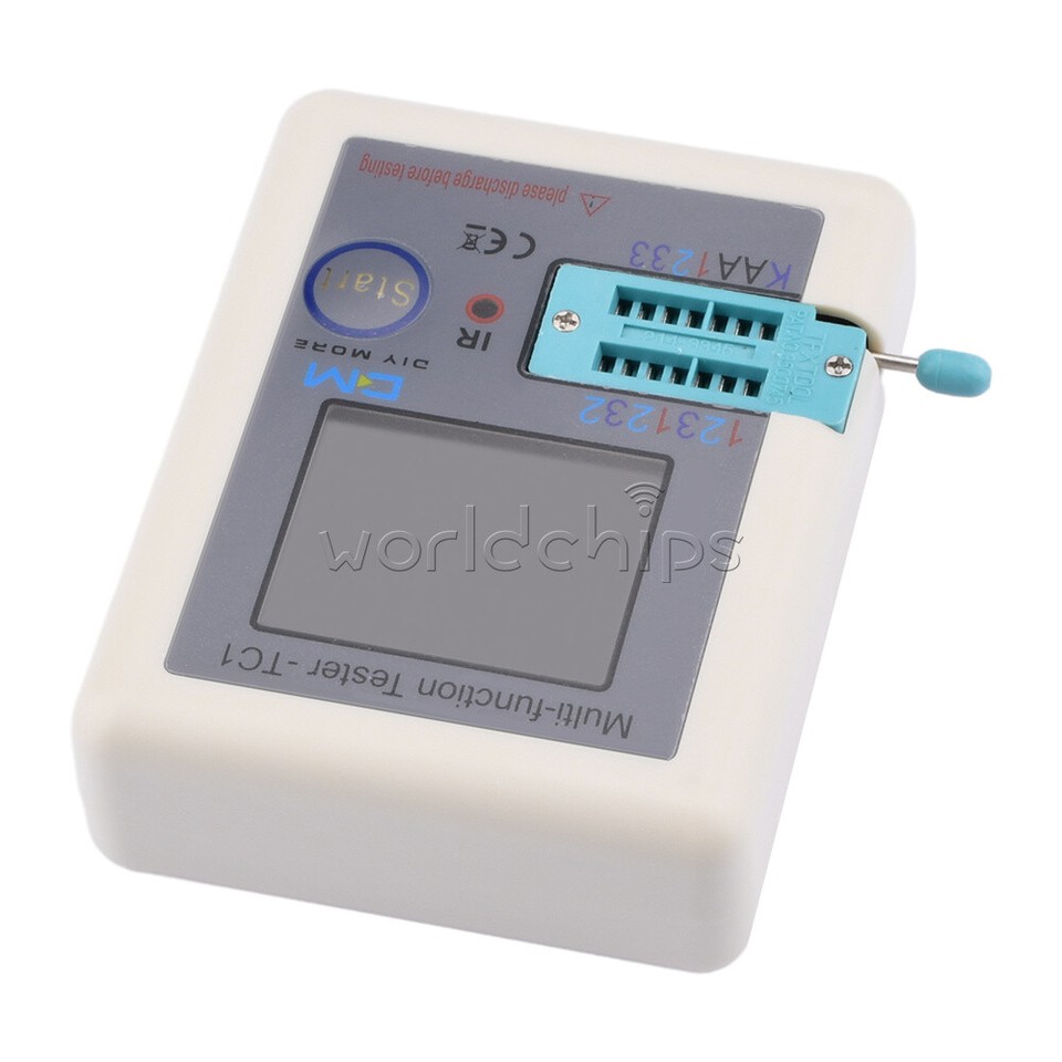LCR-TC1 Transistor Tester TFT Diode Capacitance Meter for LCR ESR NPN ...