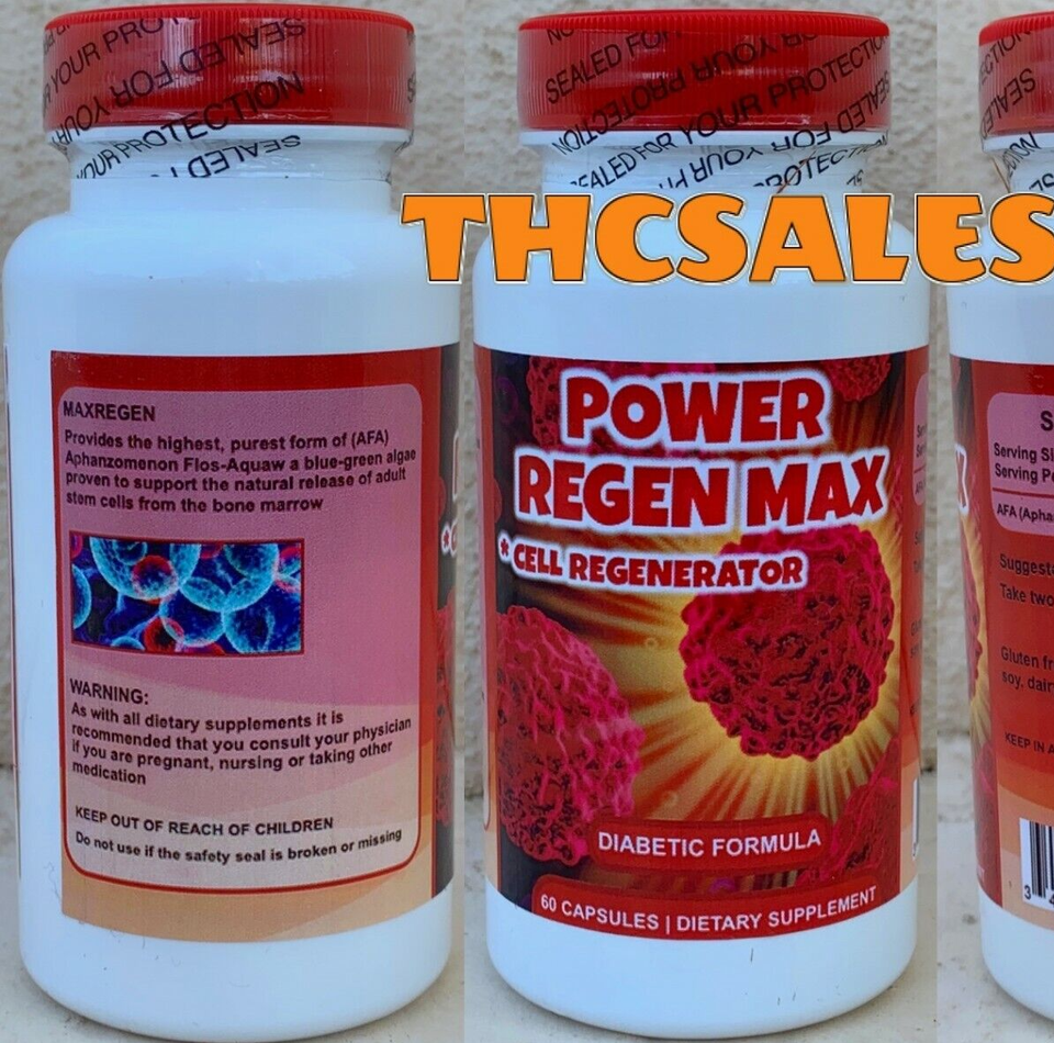 4 POWER REGEN MAX DIABETIC CELL REGENERATOR BIOTRIX MAXREGEN GLUTEN OFF ...