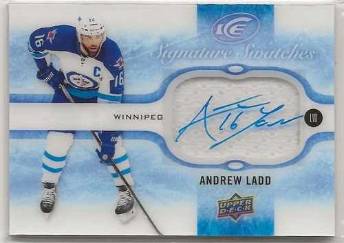 2015-16 Upper Deck Ice Signature Swatches Jersey #SSAL Andrew Ladd ...