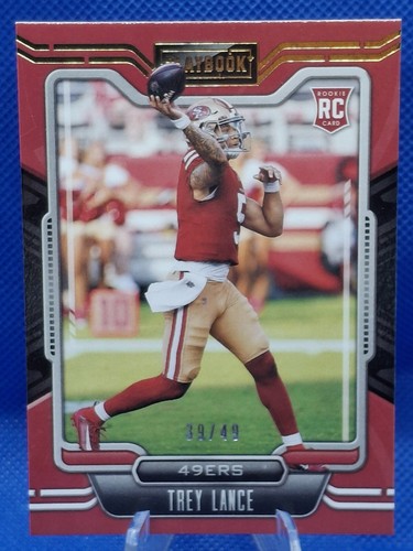 2021 Panini Playbook Trey Lance RC Rookie Card #103 Gold /49 SP | eBay